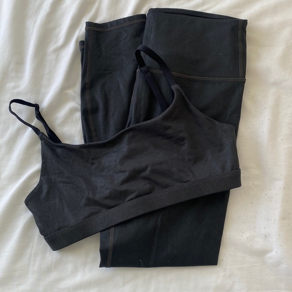 Fabletics | Pants & Jumpsuits | Fabletics Matching Black Set | Poshmark